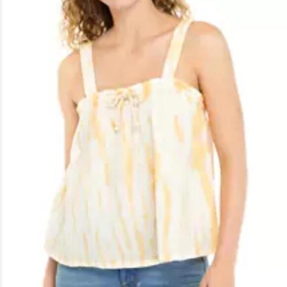 Tops | Wonderly I Cotton Gauze Tank Top Peach Tie Dye Medium | Poshmark